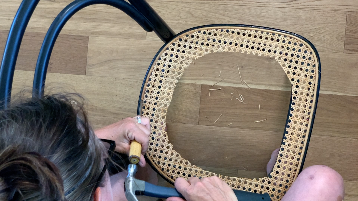 How to Repair a Cane Chair Seat | Our Gabled Home