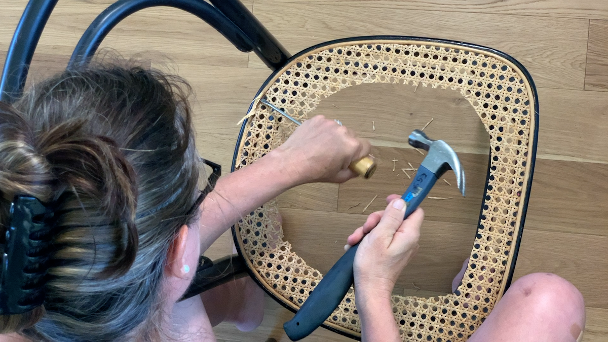 How to Repair a Cane Chair Seat | Our Gabled Home