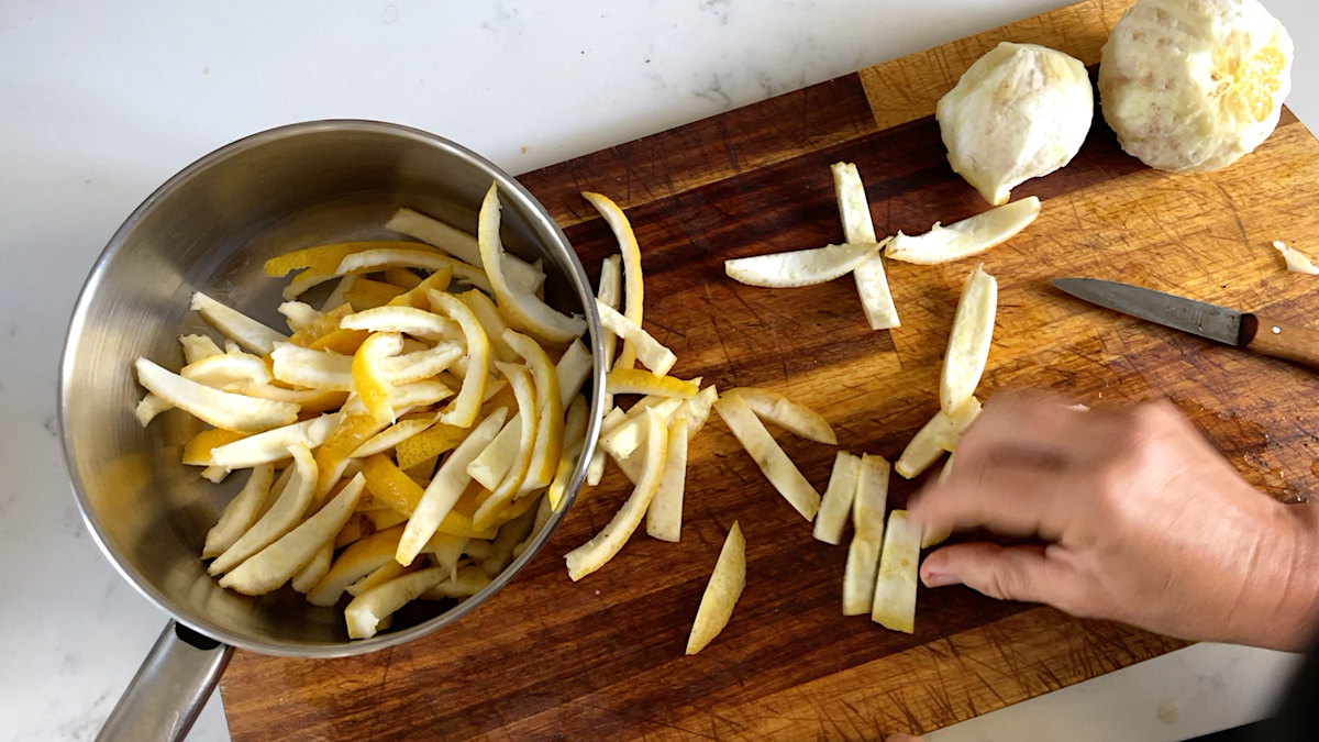 How to Make Candied Lemon Peel | Our Gabled Home