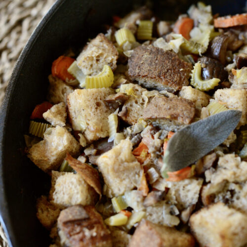 How to Make Roasted Chestnut Stuffing | Our Gabled Home
