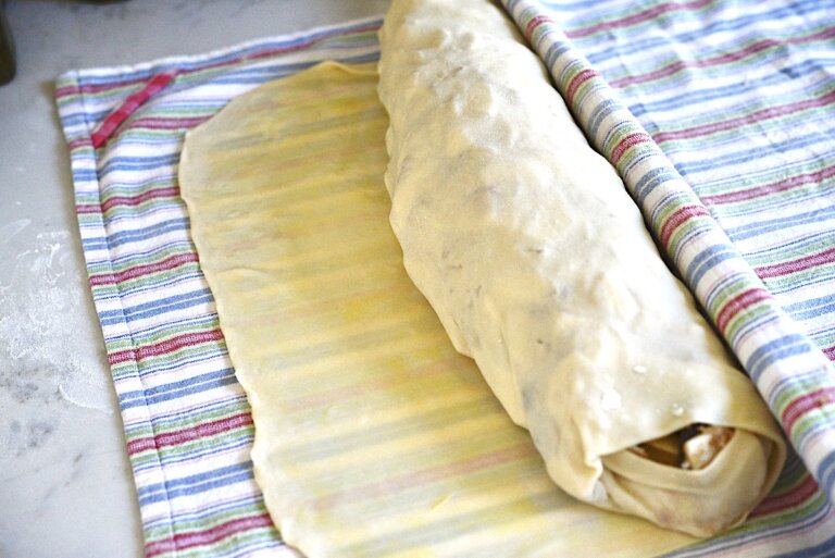 Easy Homemade German Apple Strudel | Apfelstrudel - Our Gabled Home