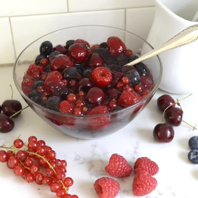 German Red Berry Pudding | Rote Grütze - Our Gabled Home