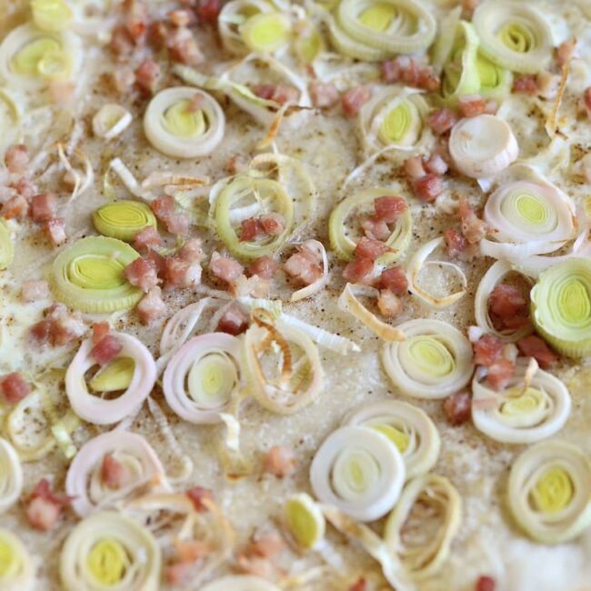 The Best Flammkuchen (German Pizza)