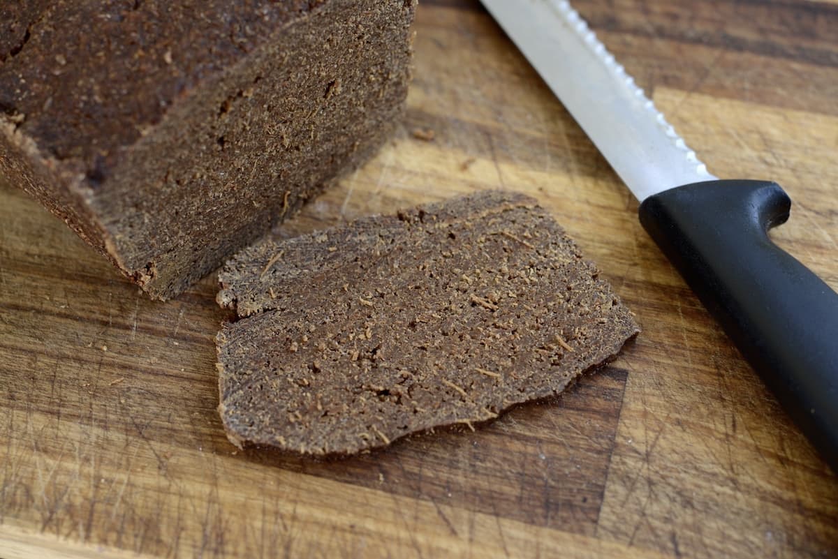 3-Ingredient Pumpernickel Bread - Our Gabled Home